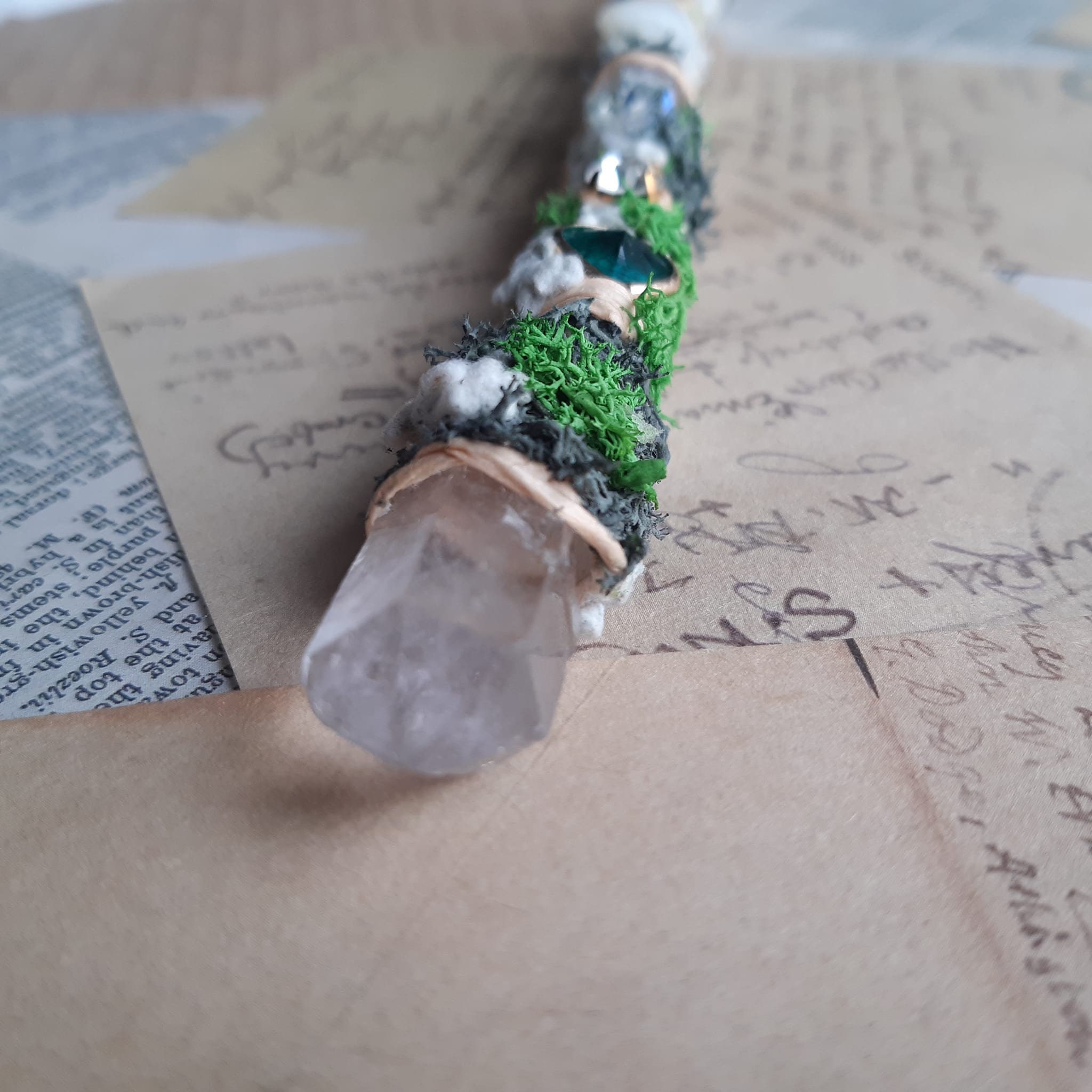 Handcrafted Clear Quartz Crystal Wands Meditation Tools Set New Years ...