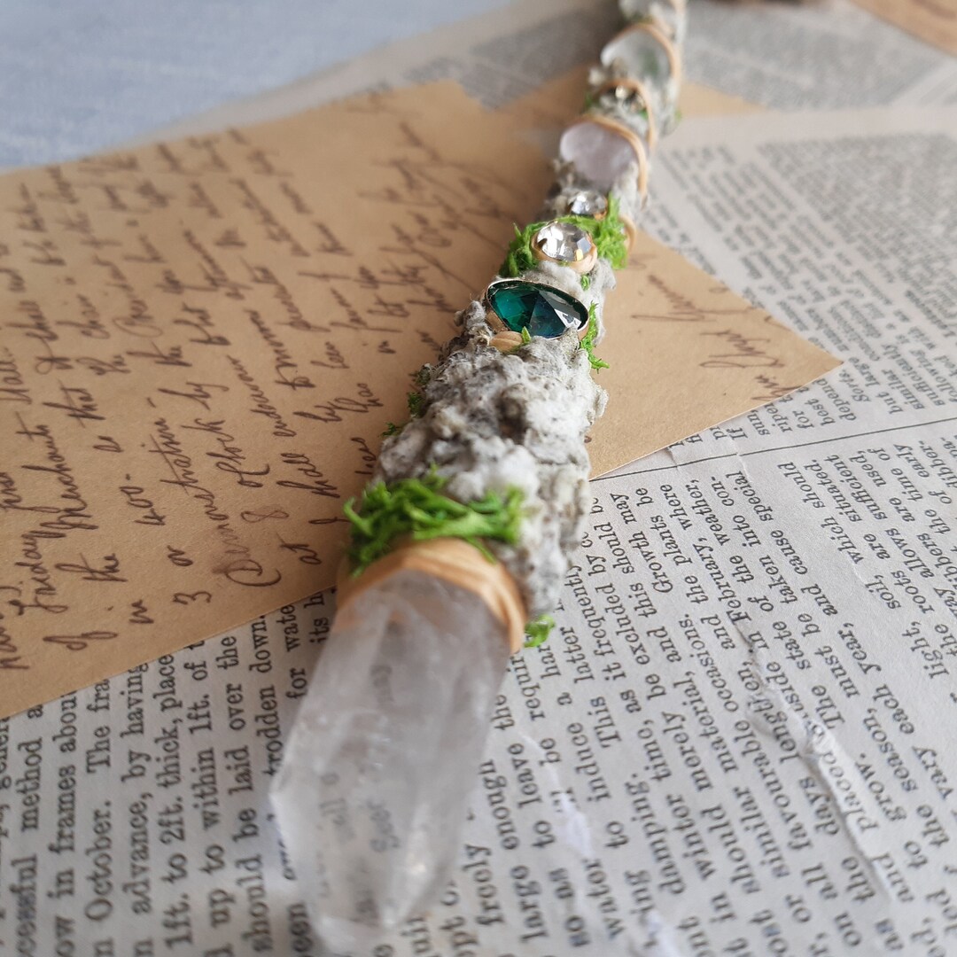 Handcrafted Clear Quartz Crystal Wands Meditation Tools Set New Years ...