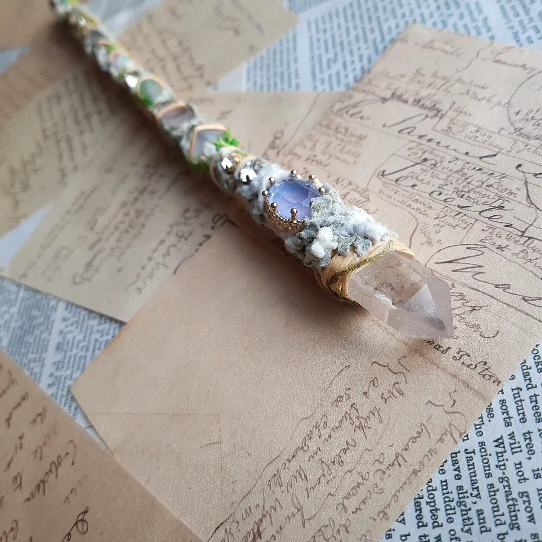 Handmade Crystal Wands by the Earthed Fairy Choose Your Pointer Clear ...