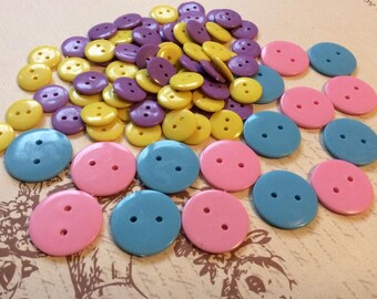 Pastel buttons | Etsy