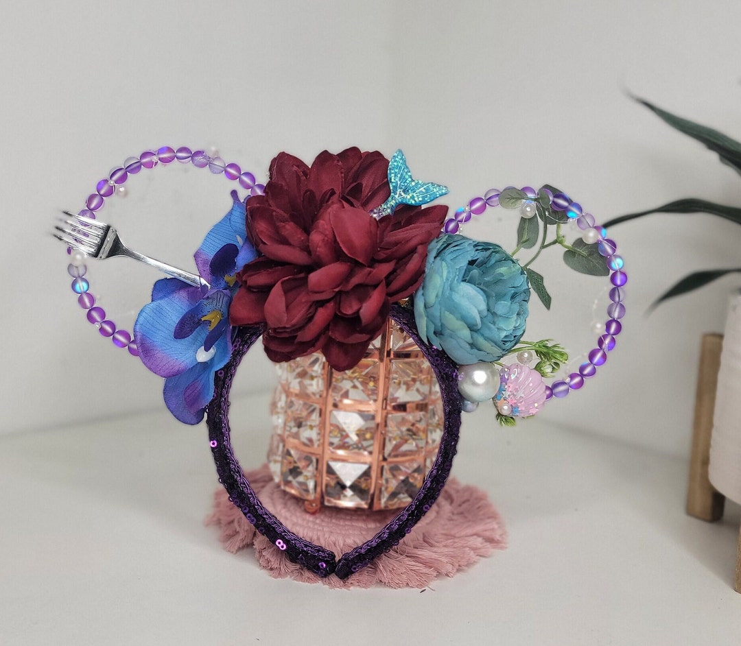 Ariel Wire Floral Ears, Floral Ears, Mouse Ears, Wire Ears, Under the ...