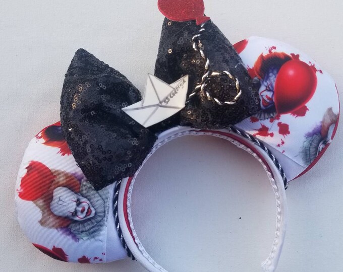 Pennywise Inspired Ears, Pennywise Ears, Mouse Ears, Paper Boat, It ...