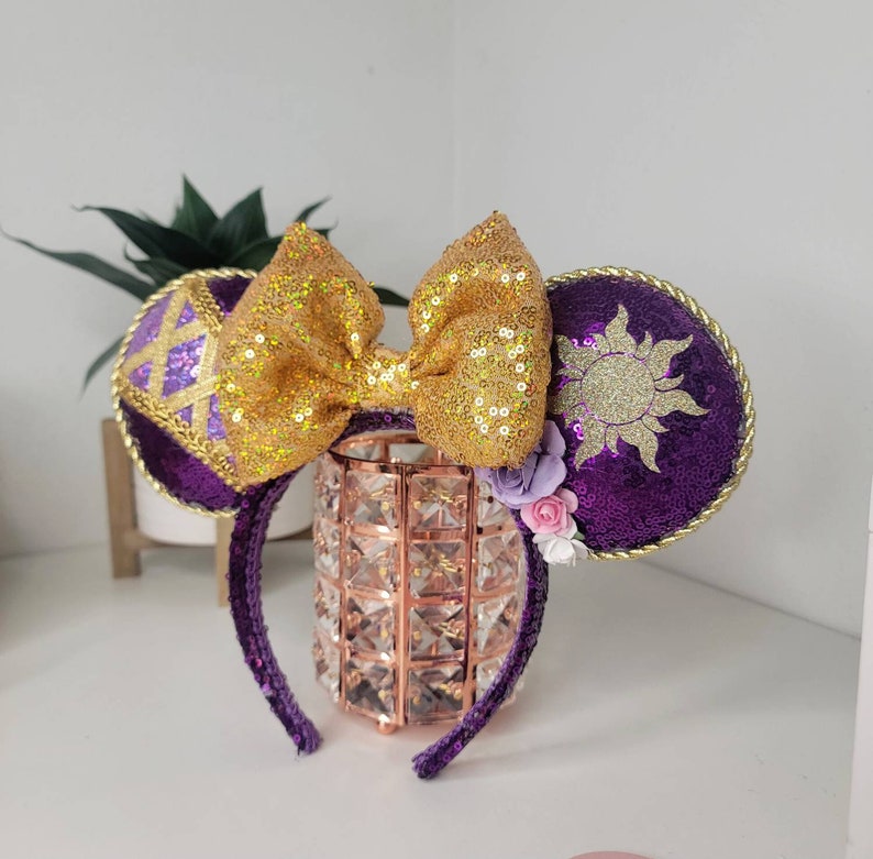 Rapunzel Inspired Ears Tangled Ears Mouse Ears Purple Ears - Etsy