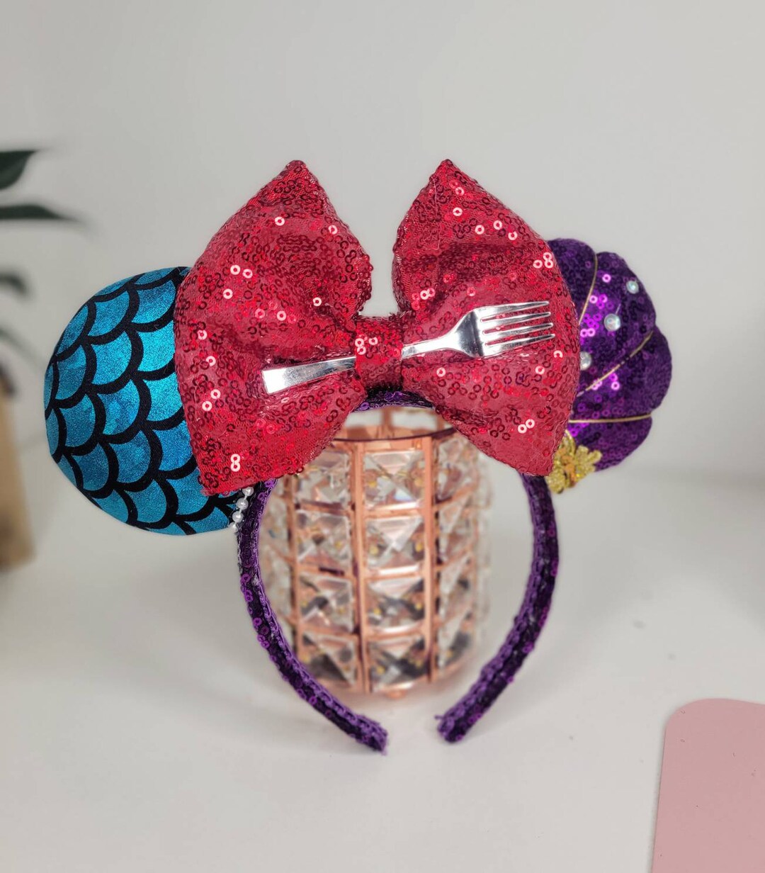 Little Mermaid Mouse Ears, Little Mermaid Inspired, Mermaid Ears ...