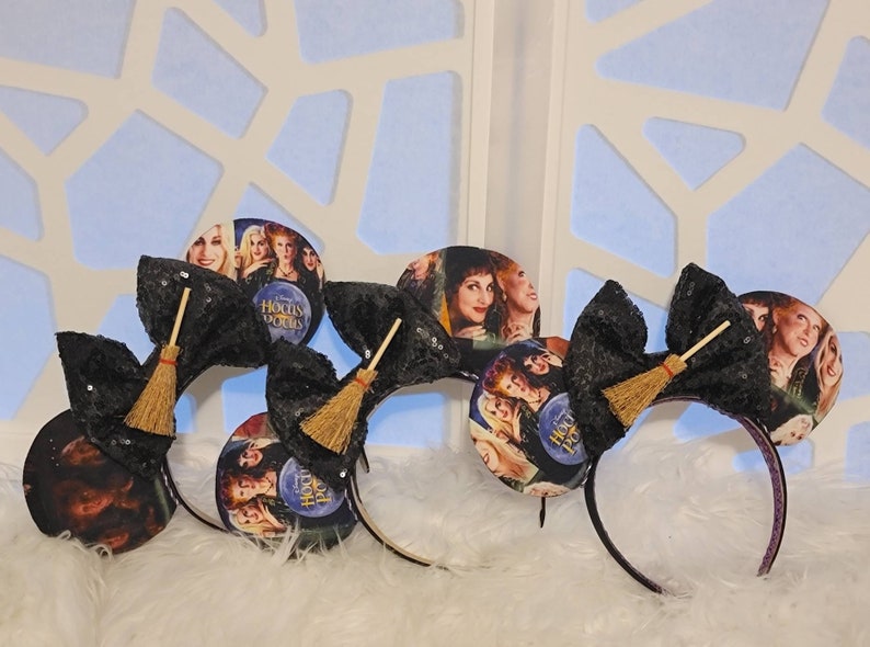 Hocus Pocus With Broom Mouse Ears not Guaranteed Same Images - Etsy