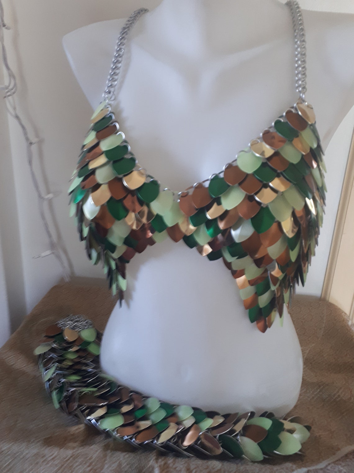 Valkyrie Scale Maille Bra Made to Order Adjustable Persian | Etsy