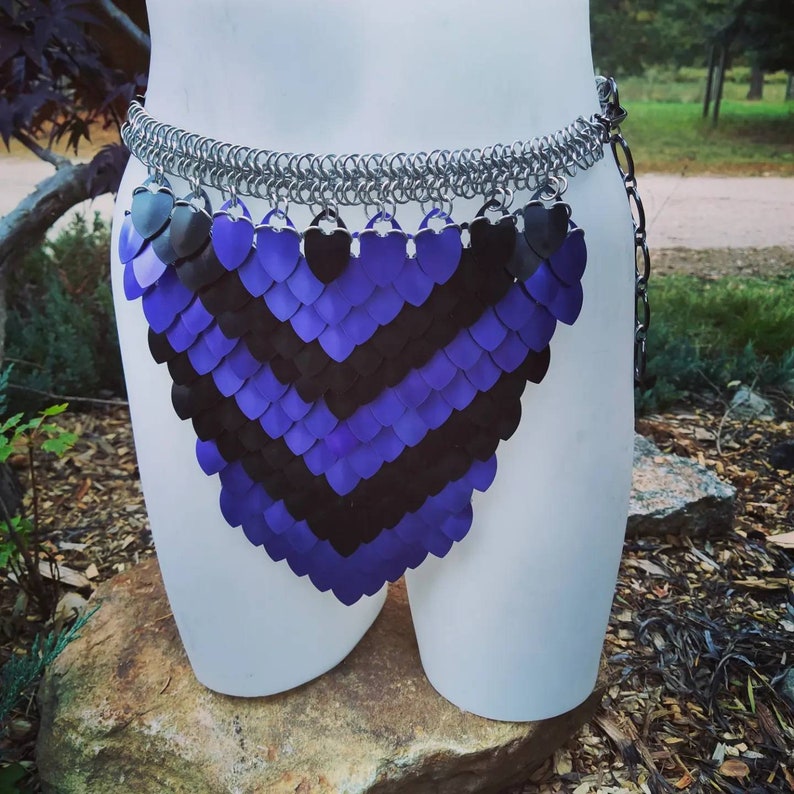 Scalemail Bottom Skirt Loincloth Belt Tanga Tasset - Etsy