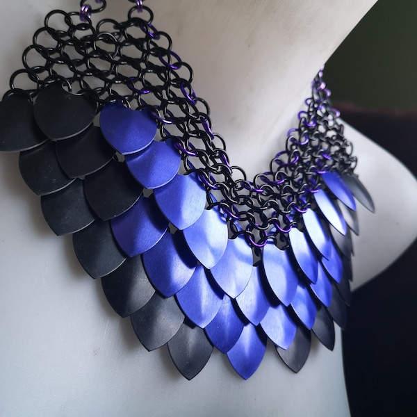 Scale Mail Necklace - Etsy