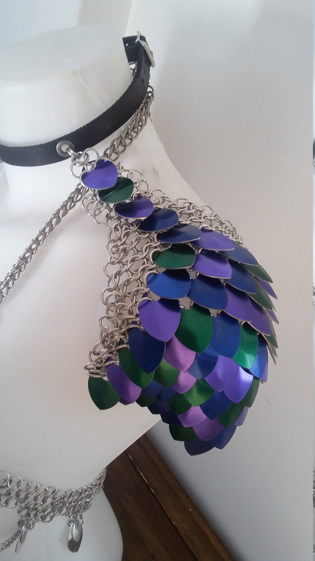 Scale Maille Epaulettes - Made to Order - Dragonscale, Scalemaille ...