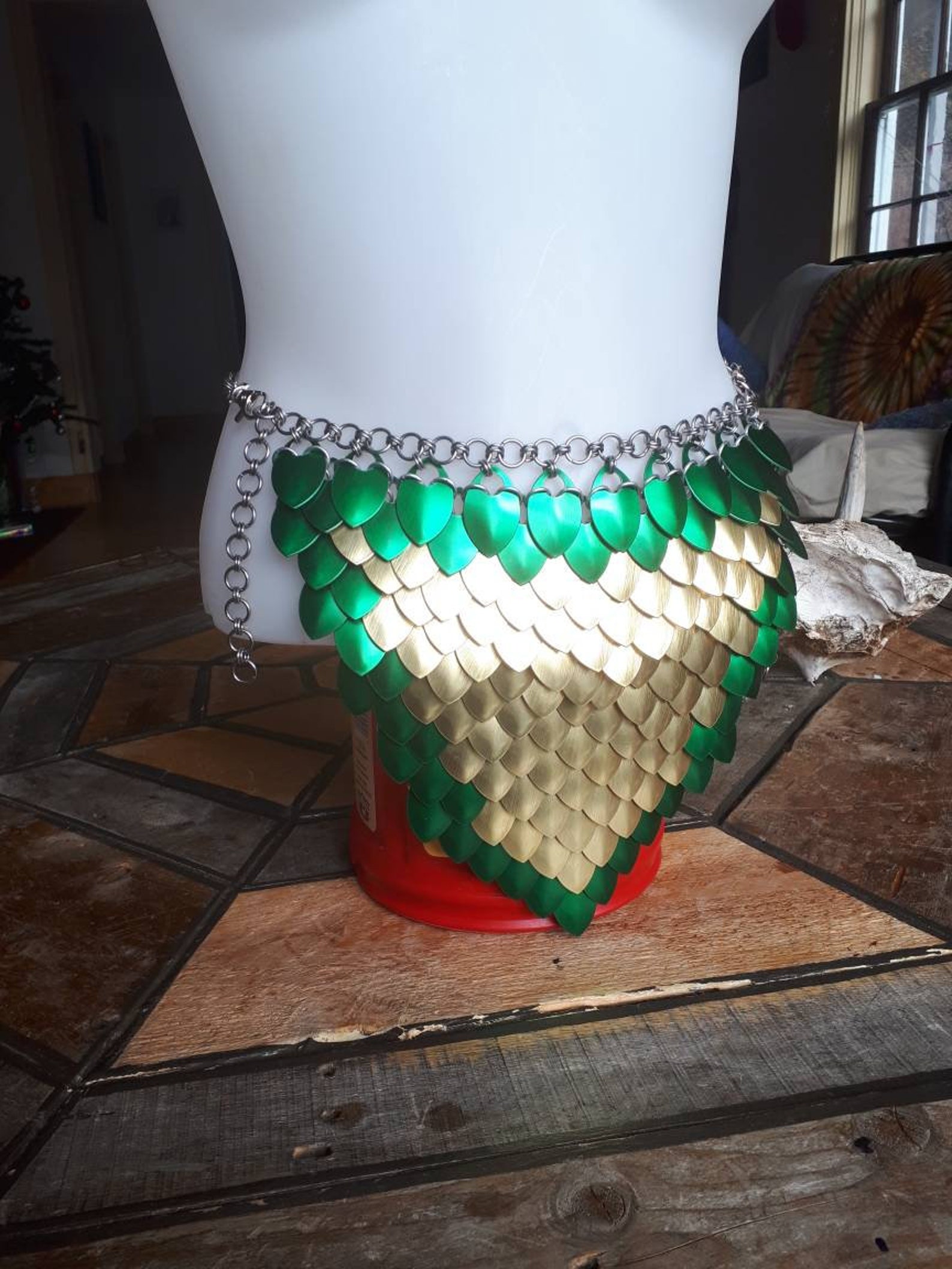 Scalemail Bottom Skirt Loincloth Belt Tanga Tasset | Etsy