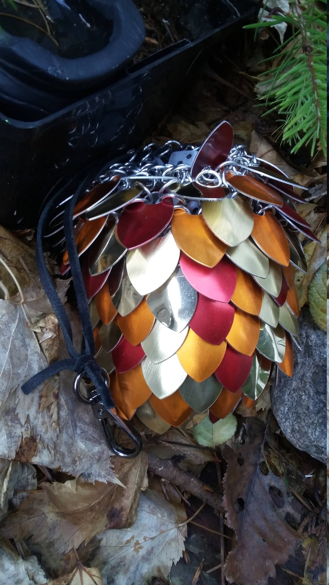 Dragonscale Dicebag - LARGE - Chain and Scalemail Dice Bags - Made to ...