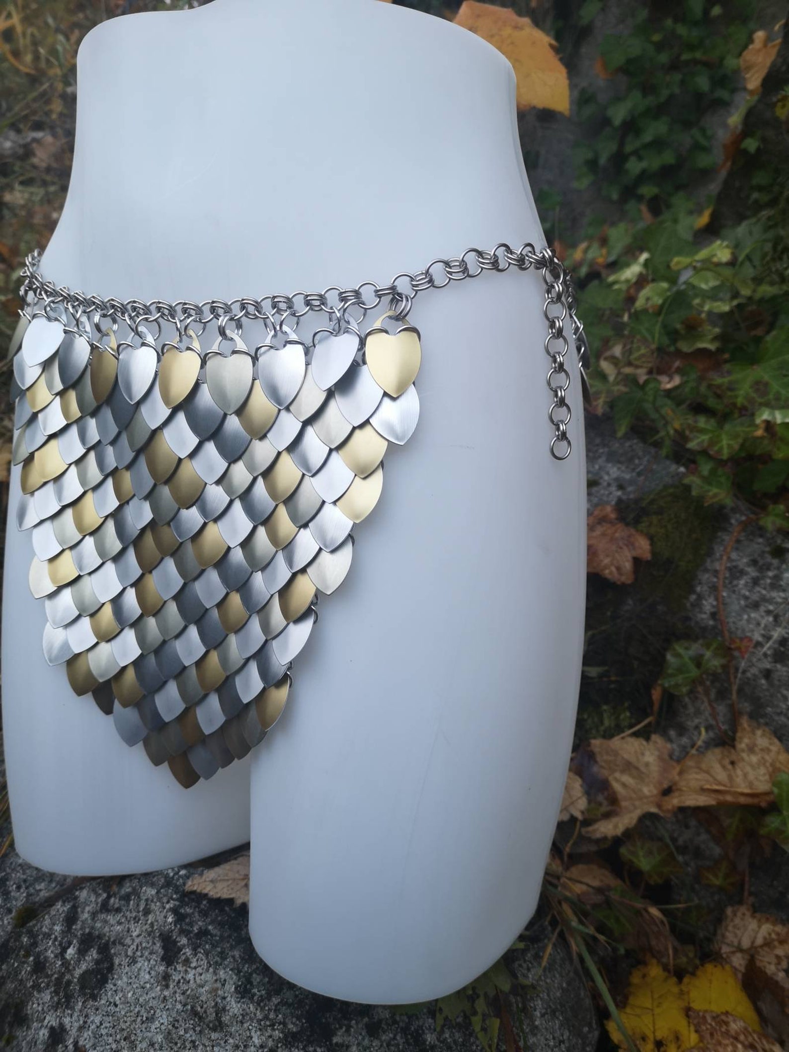 Scalemail Bottom Skirt Loincloth Belt Tanga Tasset - Etsy