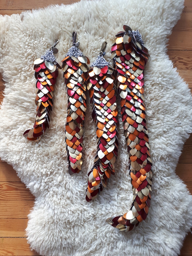 Scalemail Dragon Tail Tutorial Four Sizes of Tail With - Etsy