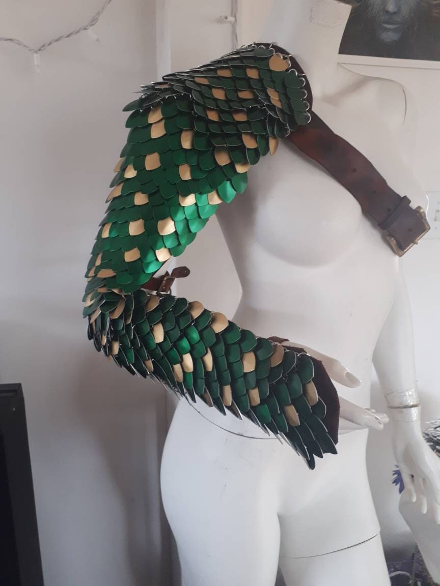 Full Arm Scalemaille and Leather Armor Scale and Chainmail | Etsy