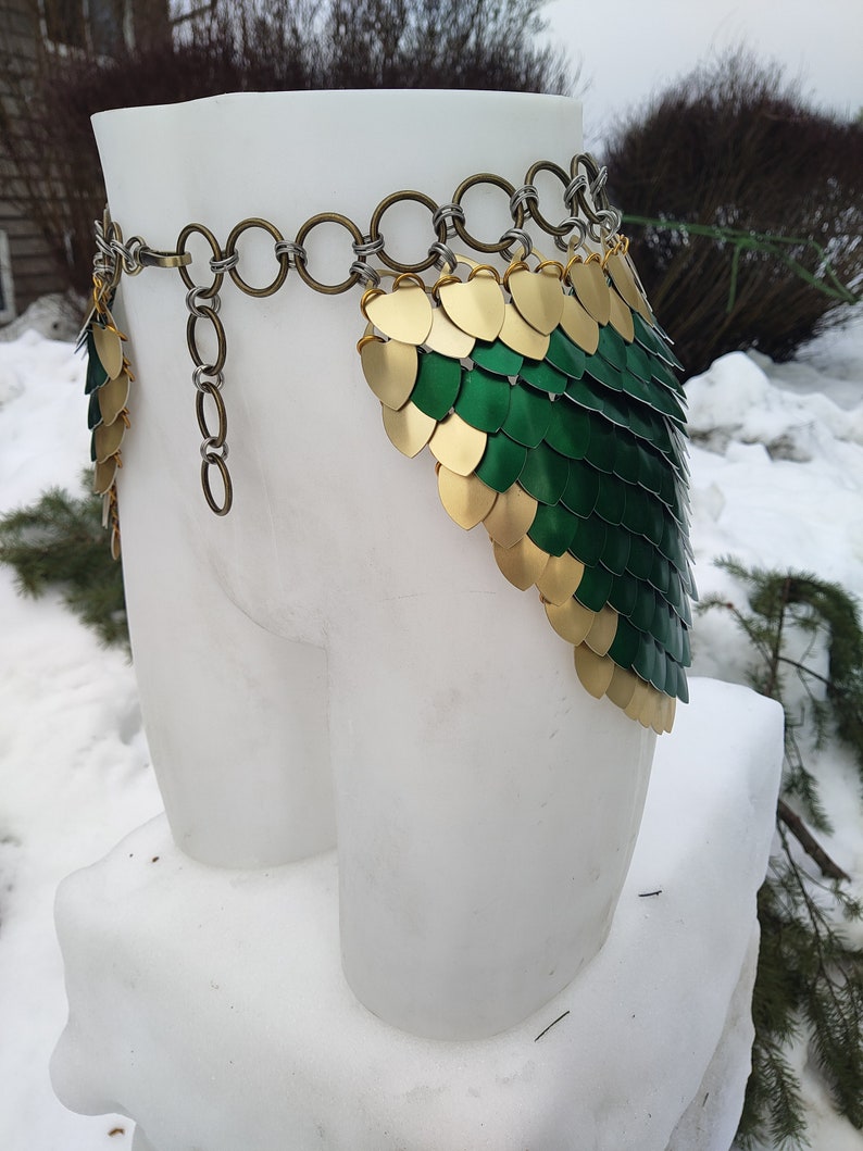 Scalemail Bottom Skirt Loincloth Belt Tanga Tasset - Etsy