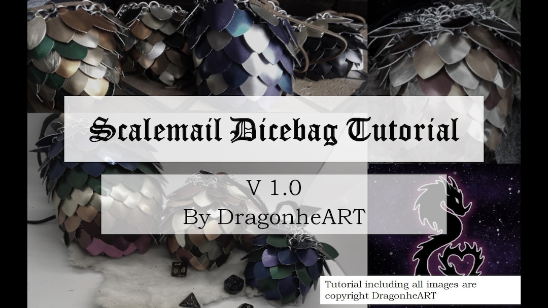 Scalemail Dicebag Tutorial - Three Sizes of Dicebag With Detailed ...