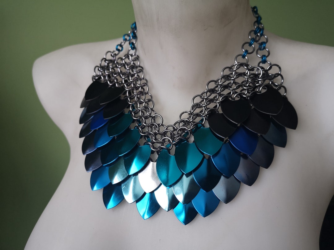 Scale Mail Choker Made to Order Multiple Colour Options - Etsy