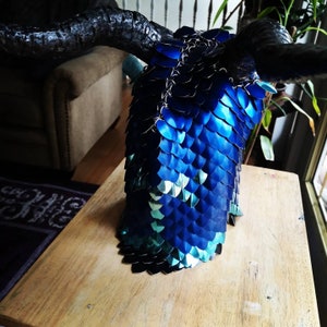 Scalemail Coif With Liner Cowl, Helmet Dragon Spirit Festival Hood Made ...