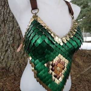 Handmade Aluminum Scalemail Bra – Warrior, Bellydance, Dragon Costume ...
