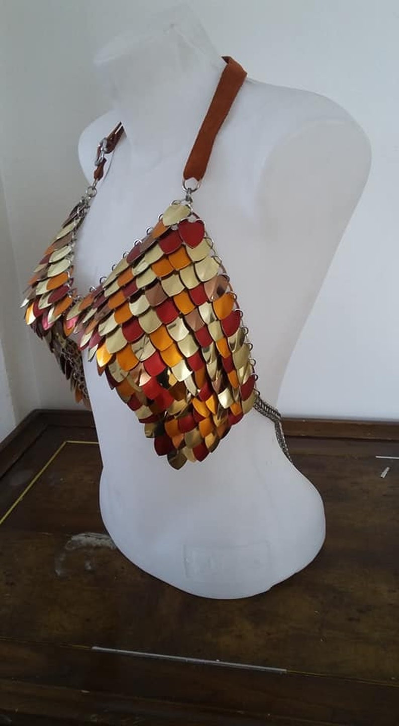 Valkyrie Scale Maille Bra Made to Order Adjustable Persian | Etsy