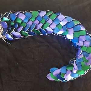 Sea Scalemail Dragon Tail Large - Ready to Ship - Etsy