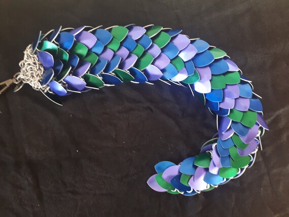 Sea Scalemail Dragon Tail Large Ready to Ship | Etsy
