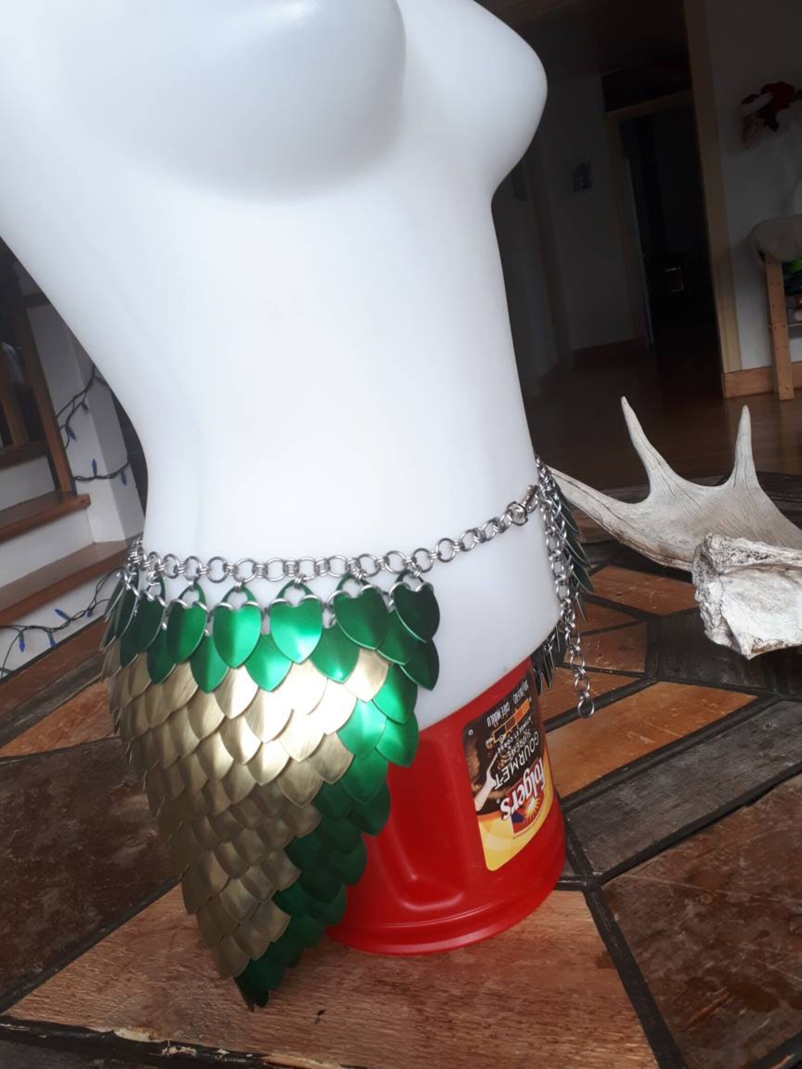 Scalemail Bottom Skirt Loincloth Belt Tanga Tasset | Etsy