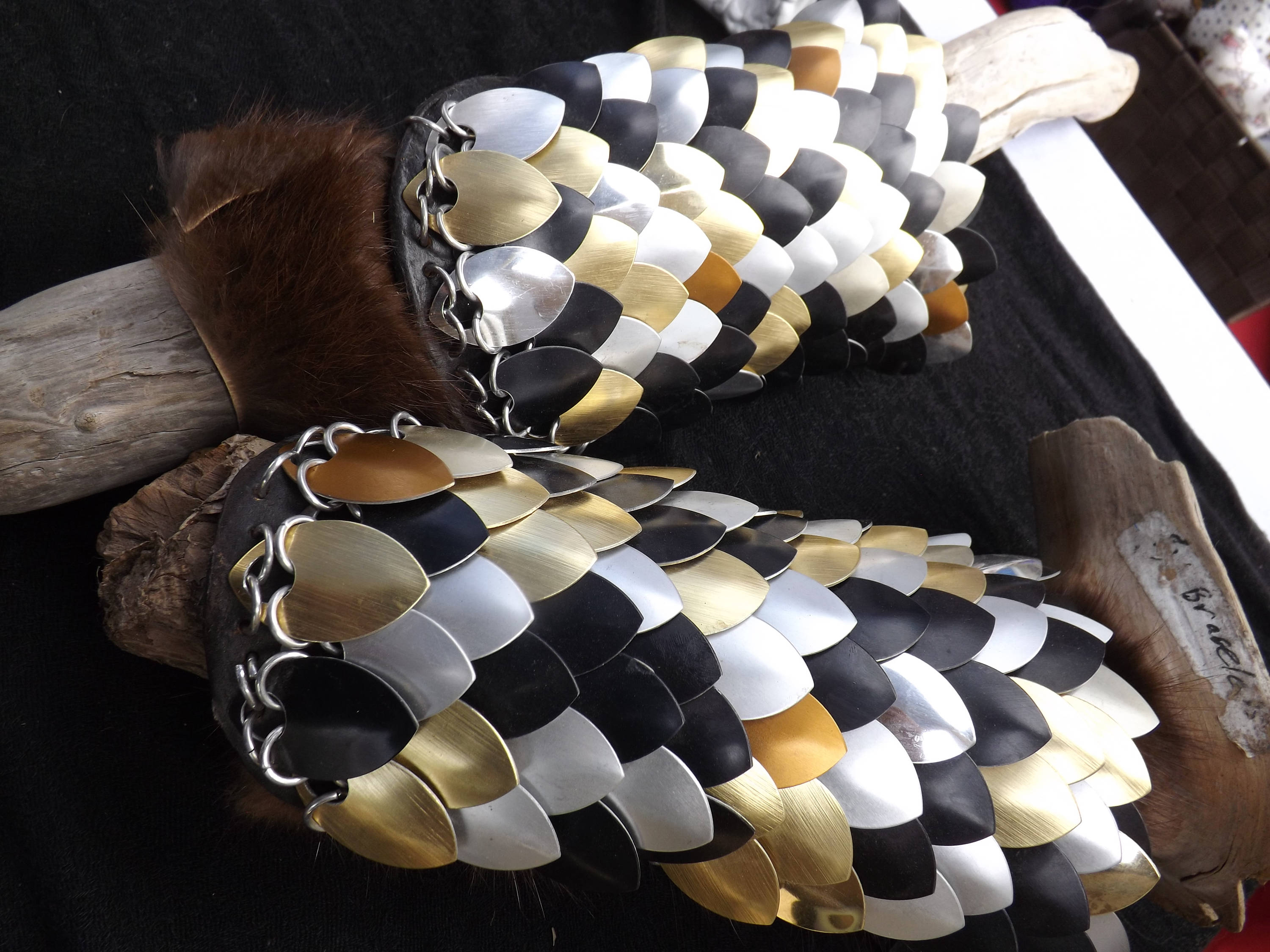 Made to Order Scalemail Leather Bracers Chain and Scale | Etsy Canada