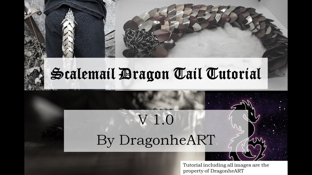 Scalemail Dragon Tail Tutorial - Four Sizes of Tail With Detailed ...
