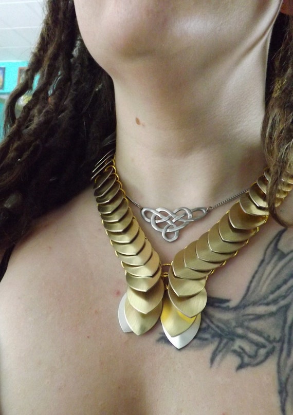 Scale Necklace Chain and Scale Mail Dragonscale | Etsy