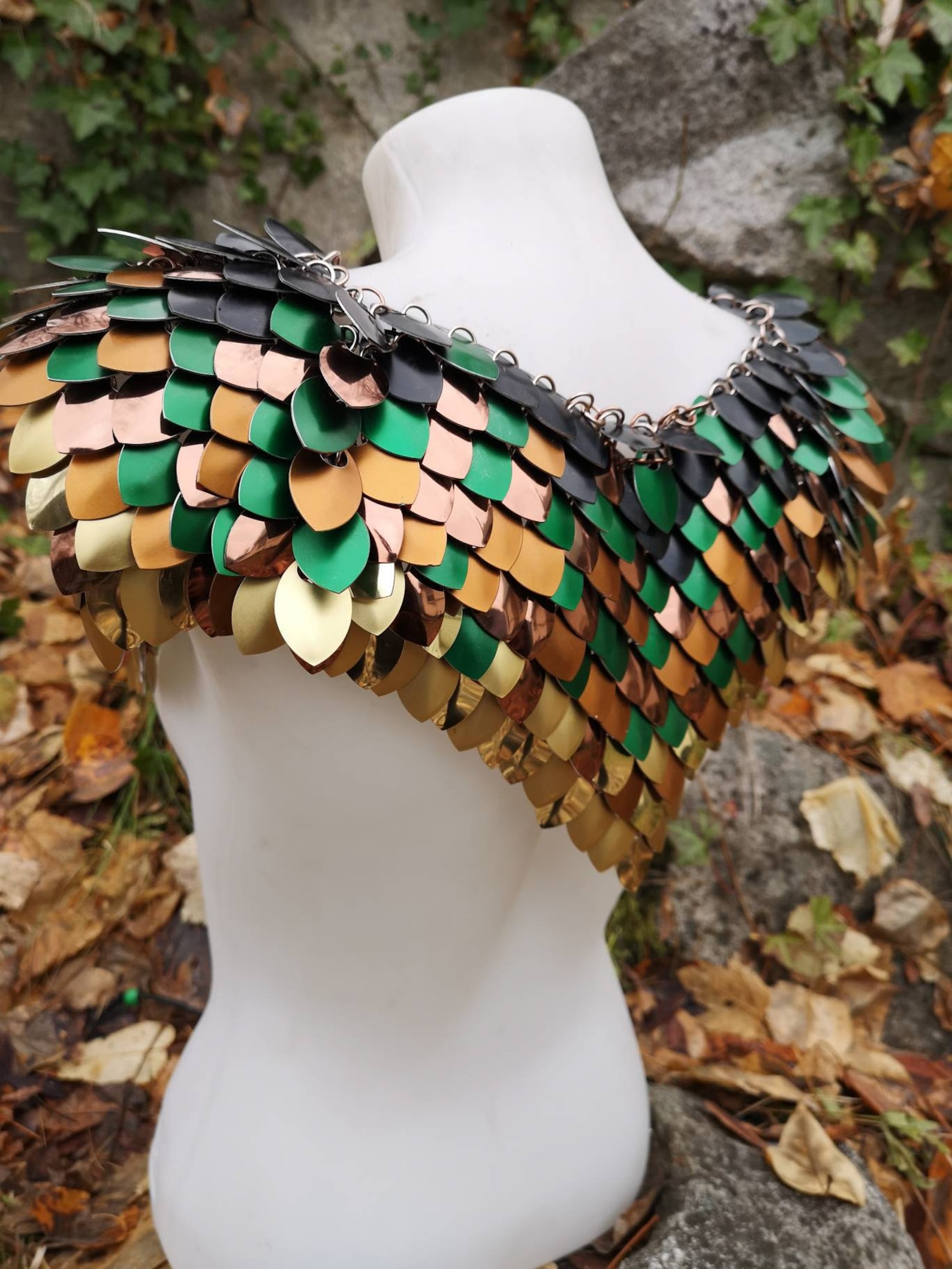 Scalemail Mantle Chain and Scale Mail Adjustable Unisex - Etsy