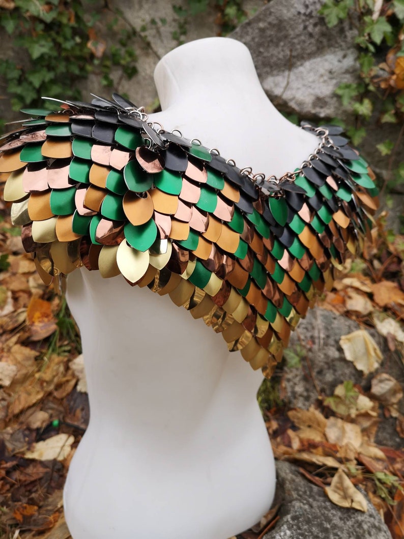 Scalemail Mantle Chain and Scale Mail Adjustable Unisex - Etsy