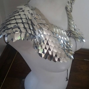 Scalemail Mantle - Chain and Scale Mail Adjustable Unisex Shoulder ...