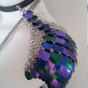 Scale Maille Epaulettes Made to Order Dragonscale | Etsy