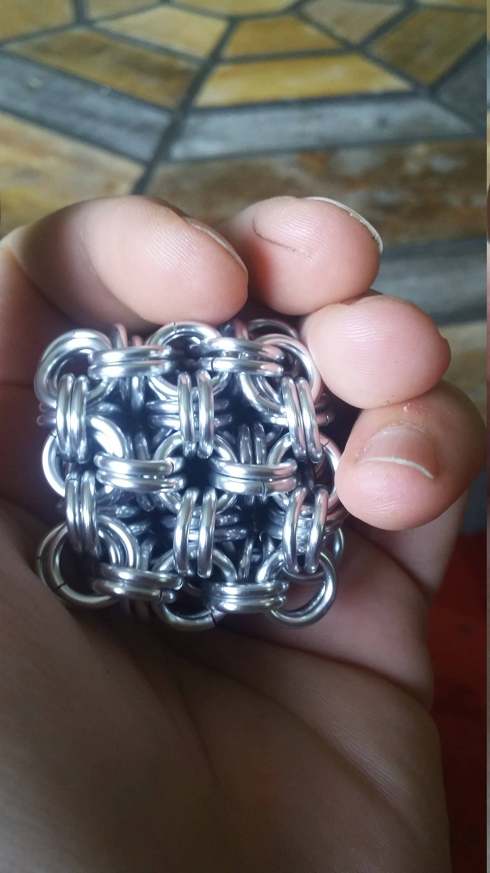 Chainmail Cube Fidget Toys Japanese 8 in 2 Geometric Toy - Etsy Canada