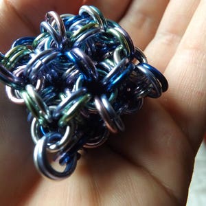 Chainmail Cube Fidget Toys - Japanese 8 in 2 - Geometric Toy - Made to ...