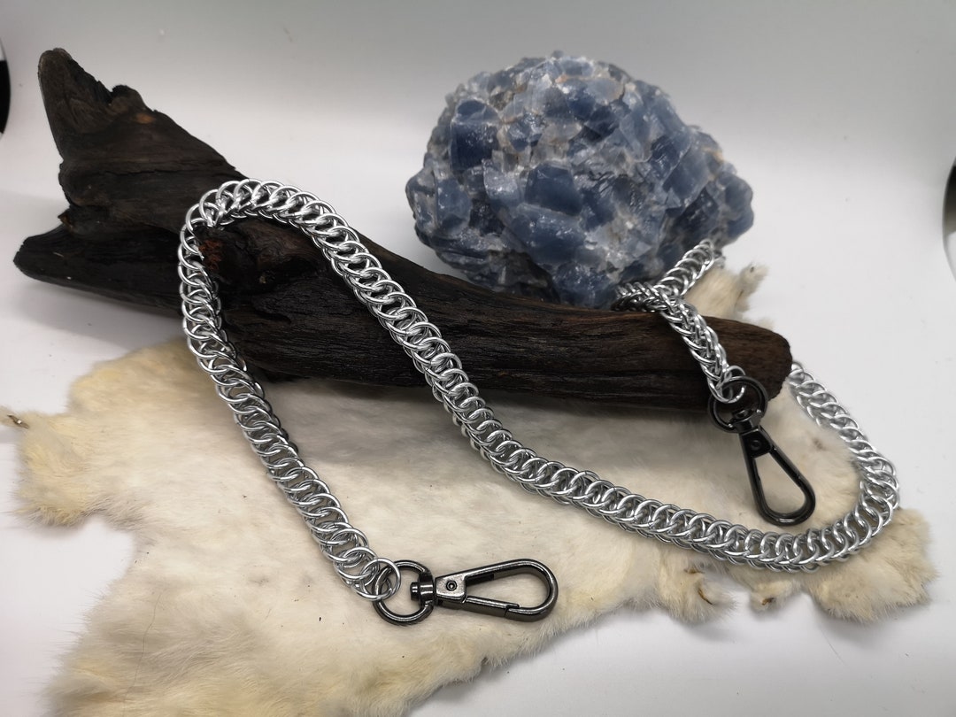 Chainmail Wallet Chain - Half Persian Weave Chainmaille Flat Square ...