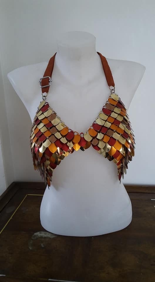 Valkyrie Scale Maille Bra Made to Order Adjustable Persian | Etsy