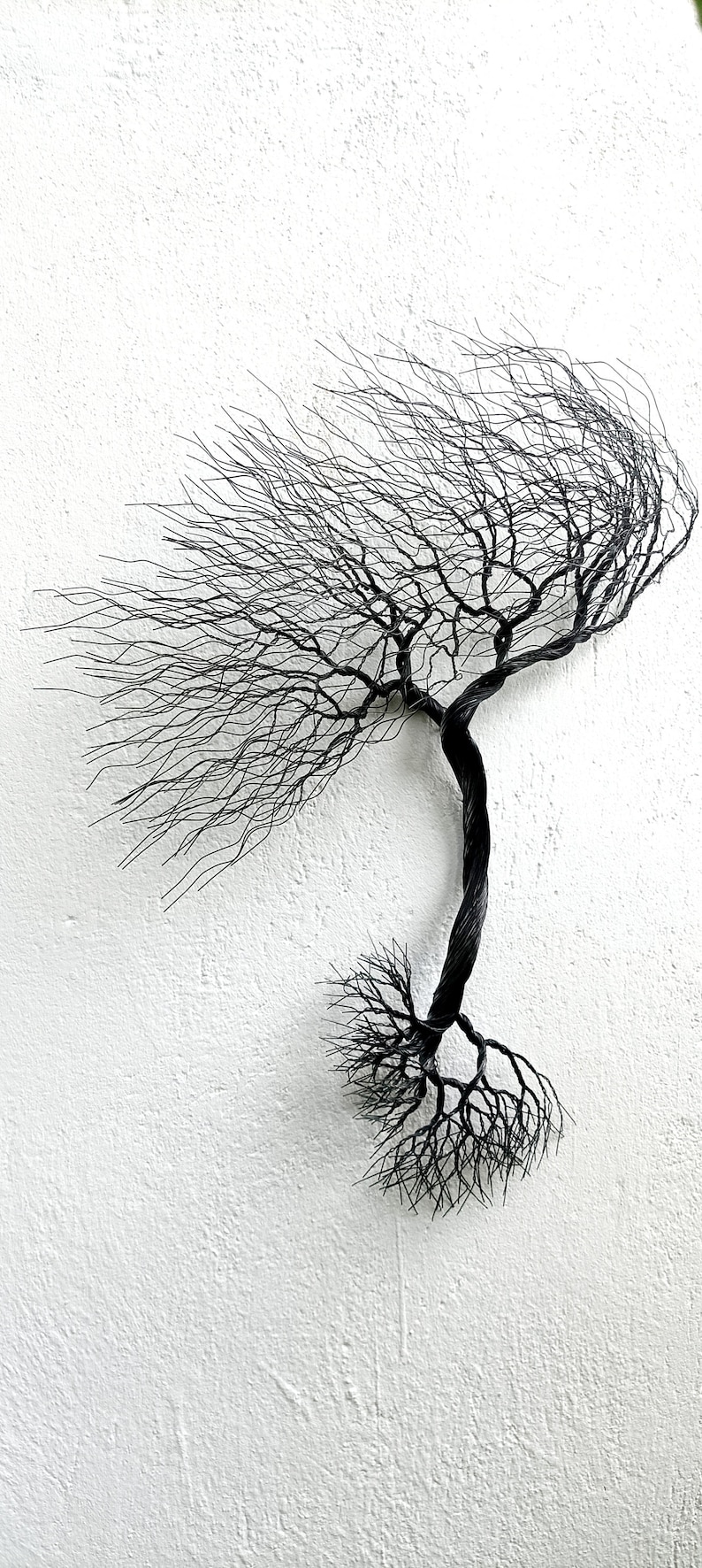 Handmade Wall Wire Tree Sculpture - Etsy