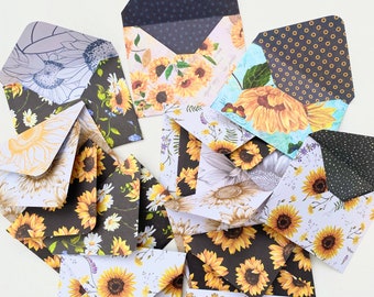 Mini Handmade Envelopes Assorted Designs Pockets for | Etsy