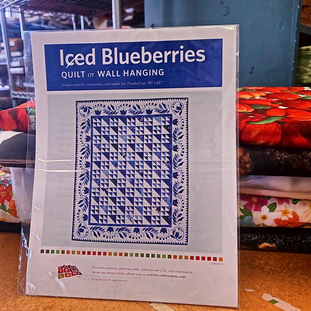Iced Blueberry Quilt Pattern Crab Tree Lane New England Inspired - Etsy