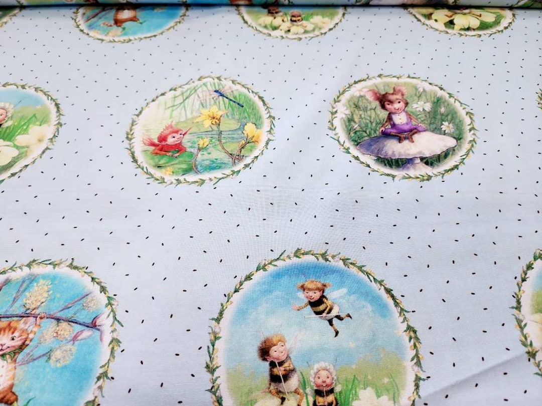 The Pixie Collection Cotton Fabric Michael Miller Children by - Etsy