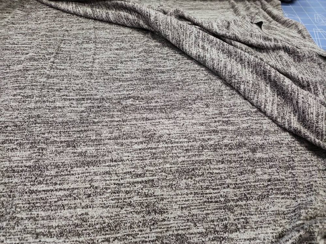 Heather Gray Knit Jersey Sweater Fabric Apparel by the Yard - Etsy