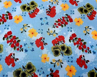 Floral Frolic Fabric - Etsy