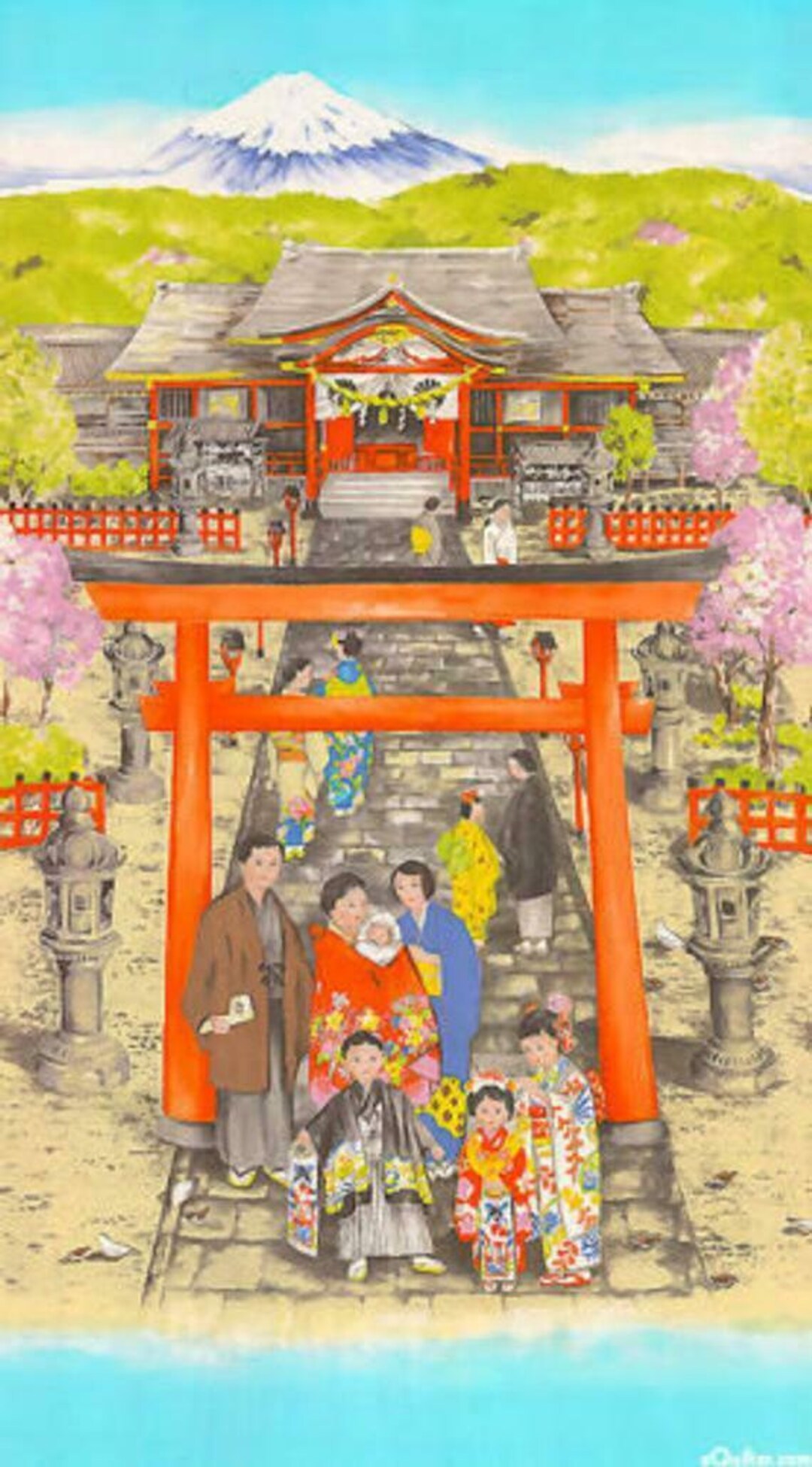 Miyamairi Cotton Fabric Japanese Family Michael Miller by the Panel - Etsy