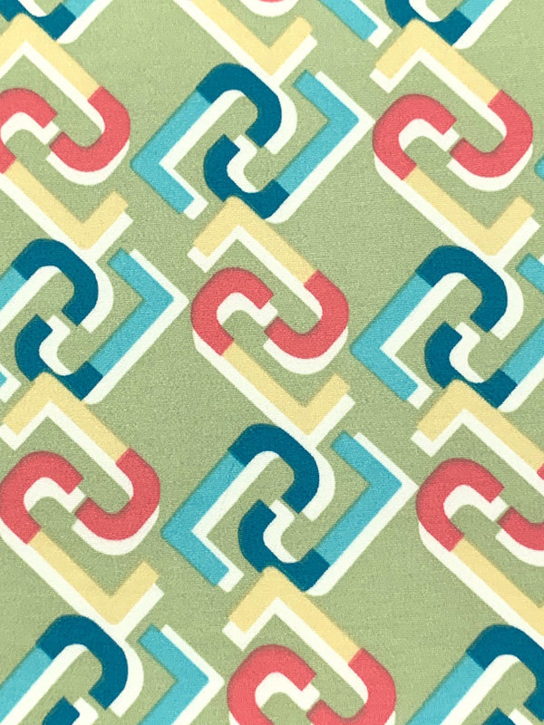 Double Brushed Interlock Chains Knit Fabric Ditzy Apparel by the Yard ...
