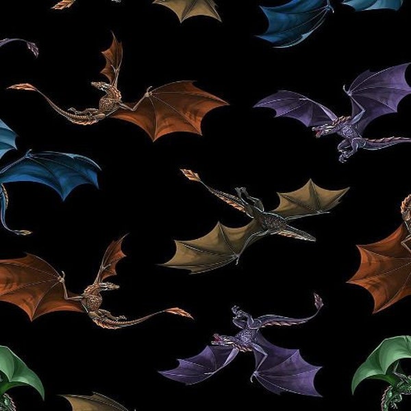 Purple Dragon Fabric - Etsy