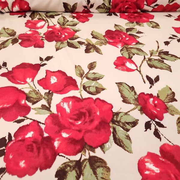 Floral Knit Fabric - Etsy