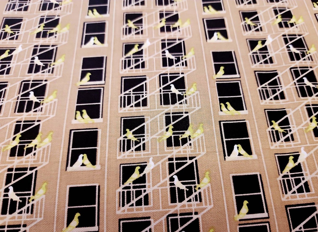 Port City Pigeons Cotton Fabric P & B by the Yard - Etsy