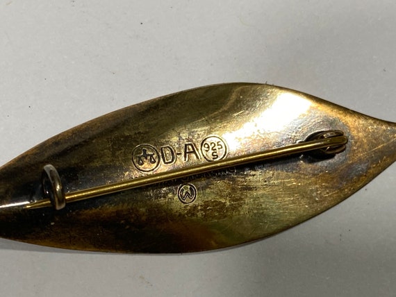 Rare mid century David Anderson sterling silver pin - Gem